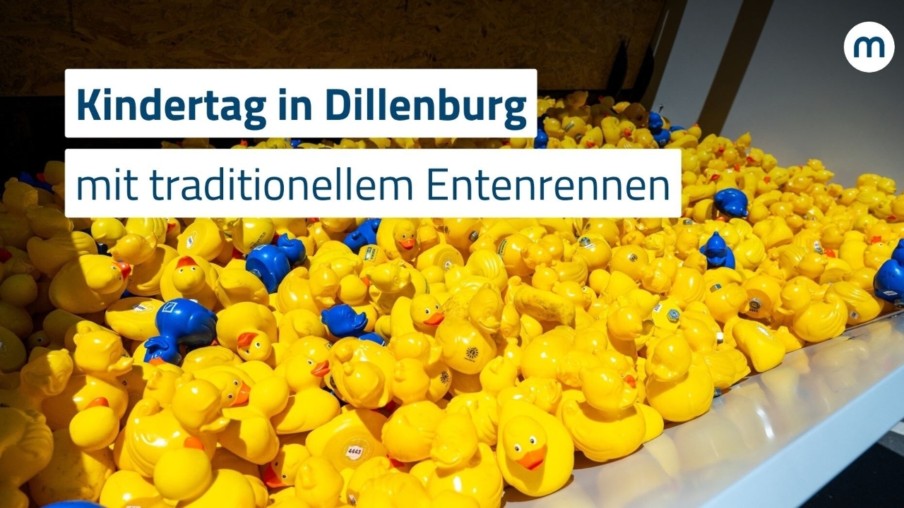 Entenrennen auf der Dill beim Kindertag Dillenburg