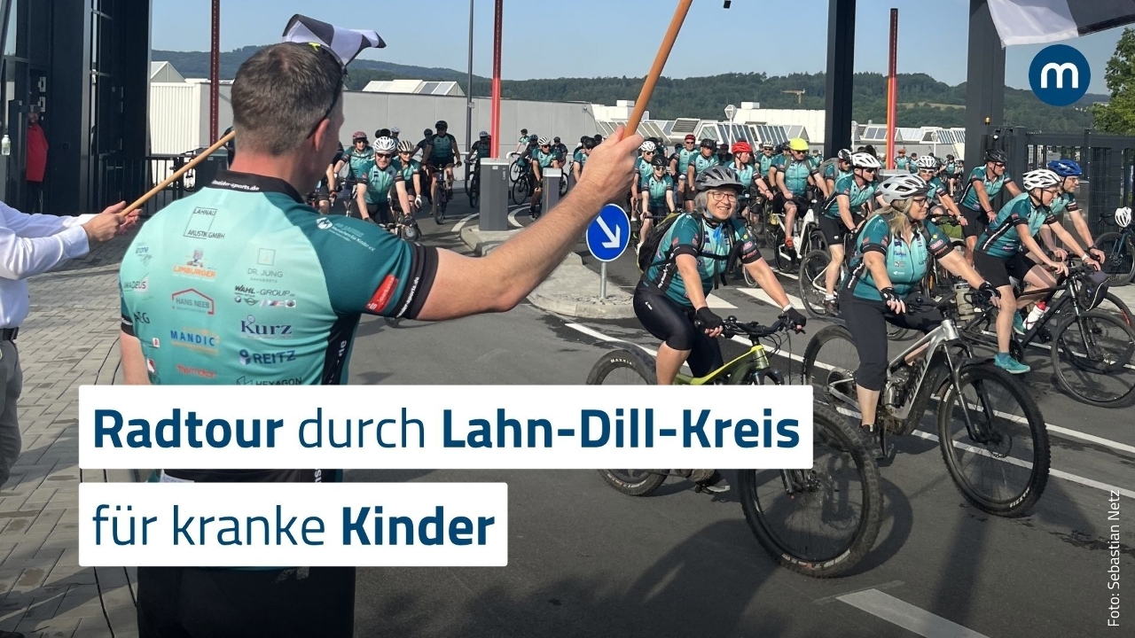 Radtour durch Lahn-Dill-Kreis für kranke Kinder