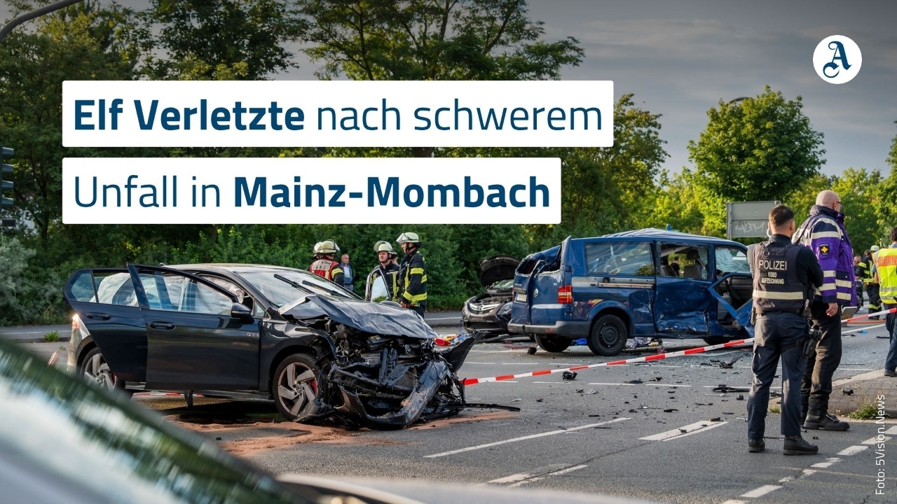 Elf Verletzte nach schwerem Unfall in Mainz-Mombach